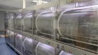 China 50kg Soft Capsule Tumbler Dryer with PLC Touch Screen and 200W Cages Motors for sale