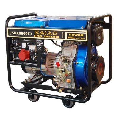 China Open Frame 6.3Kva Diesel Generator Recoil Starter For Factory / Oil Filed for sale