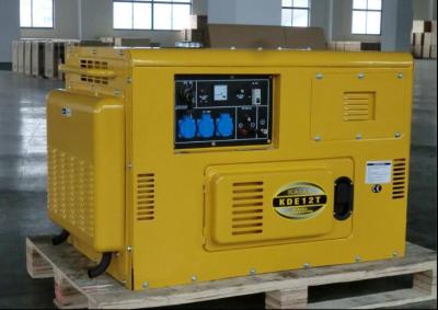 China KDE12T Air Cooled Silent Diesel Generator , Silent Power Generator Portable for sale