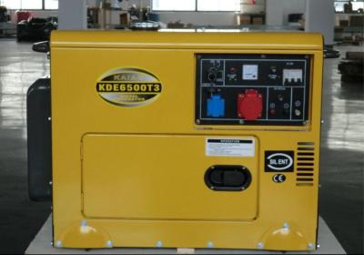 China 5kva Silent Running Diesel Generators , Soundproof Diesel Generator For Home for sale