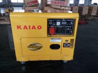 China Custom 7KVA 3 Phase Small Diesel Generators , Small Quiet Diesel Generator for sale