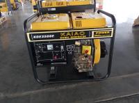 China Miniature Electric Start Diesel Generator 3000 Watt With Four Wheels / 17Ah Battery for sale