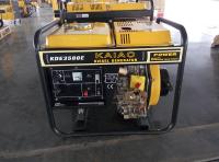 China Miniature Electric Start Diesel Generator 3000 Watt With Four Wheels / 17Ah Battery for sale