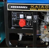 China 5KVA 3 Phase Portable Small Diesel Generators Set 760 X 515 X 710 mm KDE6500E3 for sale