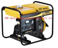 China 220 / 230V Air Cooled Open Frame Diesel Generators Low Oil Alarm System for sale