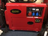 China Industrial 8KVA AC Three Phase Small Diesel Generators With Heat Exchange Cooling System for sale