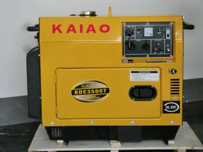 China Portable 3KW Silent Diesel Generator With AVR Self-Excited Constant Voltage for sale