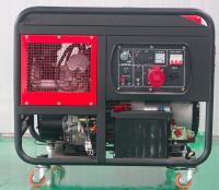 China Air Cooled 2 Cylinder Engine 10kva 10kw Diesel Generator With Wheels for sale