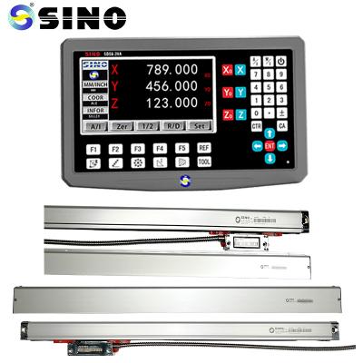 China 1um Linear Scale Encoder With 3 Axis Digital Readout Sino SDS6-3VA Lathe Milling DRO Set for sale