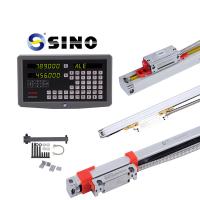 China SINO SDS6-2V DRO 2 Axis Digital Readout With Metal LED  Kits Two Linear Encoder Rulers For Milling Lathe Machine for sale