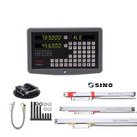 China 2 Axis Digital Readout SINO SDS6-2V DRO With Metal LED  Kits Two Linear Rulers For Milling Machine for sale
