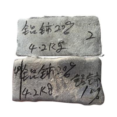 China Manufacturer Aluminum Cerium Master Alloy Ingot AlCe20% Lump Customized for sale