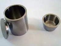 China Tantalum Alloy Parts Processing Plant Customized Bright Grey Tantalum Crucible For Melting Process Parts for sale
