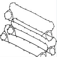 China Series Detachable Corrosion-resistant and High-pressure Resistant Titanium Alloy Plate Heat Exchanger Gasket for Chemical Use for sale