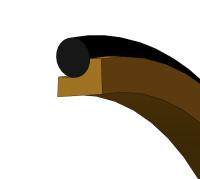 China Type GHF WA Cylinder Rod Scraper Seals Teflon Wiper Rings for sale