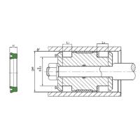 China ODI Piston U-cup Seals Polyurethane Lip Seal For Hydraulic Sealing for sale