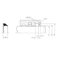 China GSM Double-lip Wiper Rubber Oil Seal Cylinders Scrapers for sale