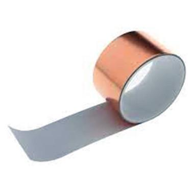 China Double Sided 2 Inch Wide Adhesive Conductive Copper Foil Tape Strip 0.06mm rf shielded room for sale