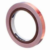 China Double Sided 2 Inch Wide Adhesive Conductive Copper Foil Tape Strip 0.06mm rf shielded room for sale