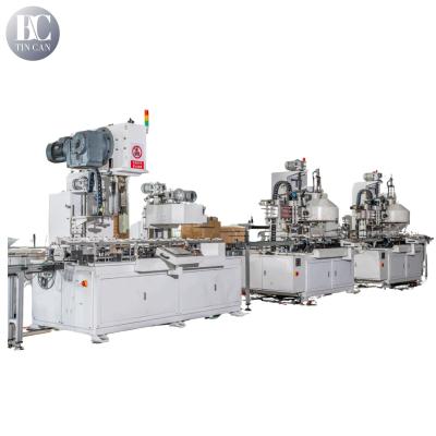 China 18L Square Cans Making Machine Fully Automatic 30CPM With PLC Control System for sale