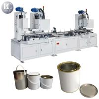 China Automatic 1Liter Car Paint Tin Can Making Machine 60cpm D108mm High Speed for sale