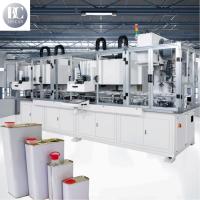 China High Speed 40cpm 1liter Rectangular Tin Making Machine Food Oil Tin Package Production Line for sale