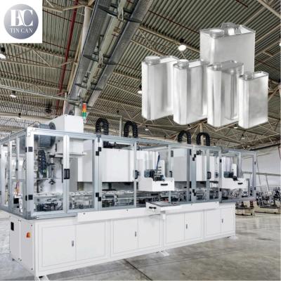 China Automatic Sealing Bottom Empty Oblong Cans Making Machine OEM Integrated 40cpm for sale