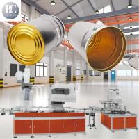 China Water Based Pail Bucket Making Machine 20liter 30cpm Gold Lacquered Body Inside for sale