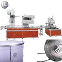 China Automatic 10L Metal Cans Making Machine 30cpm Conical Expansion Flanging Bottom Seaming for sale