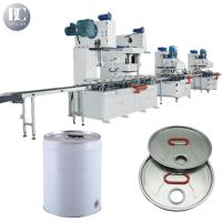 China Empty 10L Round Paint Cans Making Machine 30cpm Automatic Cover Sealed for Round Bucket for sale