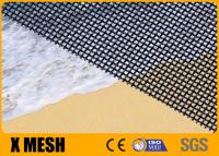 China 2000mm Stainless Steel Security Mesh With AS Standard Powder Coated Black for sale