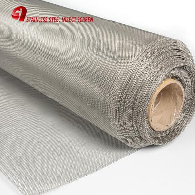 China 14 Mesh* 0.6mm Wire Stainless Steel Mosquito Mesh For Entry Doors for sale