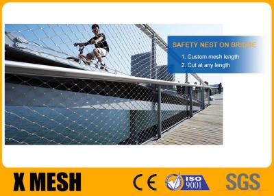 China 7x7 Type 1.5mm Flexible Architectural Cable Mesh For Suspension Bridge for sale
