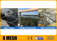 China Rustproof Flexible Stainless Steel Cable Mesh 2.5mm Zoo Aviary Mesh for sale