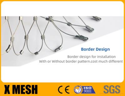 China Durable Inox T Tend Stainless Steel Rope Mesh 4.0mm Zoo Enclosure Mesh for sale