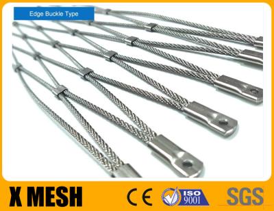 China AISI304 316 Architectural Flexible Stainless Steel Rope Mesh Netting Anticorrosive for sale