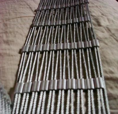China 1.2mm Diamond Stainless Steel Rope Mesh 304 316L for sale