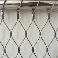 China Safety Flexible Stainless Steel Cable Netting 304 316 Hand Woven 7x7 In Aviary Zoo for sale
