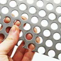 China Punch Sieve 100mm Hole Perforated Screen Mesh For Chemical Filtration for sale