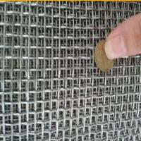 China 13 Mm Stainless 0.5mm Steel Crimped Wire Mesh Rock Screen 1-24 Mesh Square Hole for sale