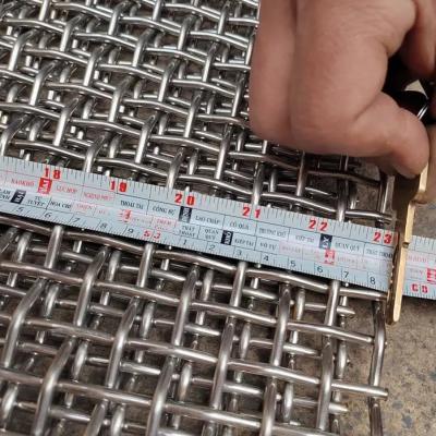 China 30m Lock Crimp Wire Mesh Steel / Stainless Steel / Copper / Aluminum Woven for sale