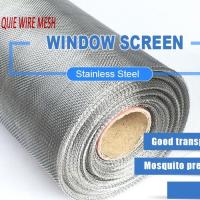 China Marine Grade Stainless Steel Fly Wire 316  Ss Mesh For Windows Burglary Resistant for sale