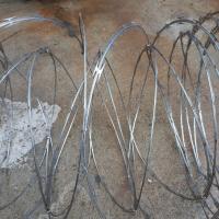 China Flat Wrap Welded Bto12 Concertina Razor Wire Mesh Double Coil for sale