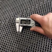 China Mine Steel Crimped Wire Mesh 1mm 4.8mm 2.0mm Diameter Vibrating Screen for sale