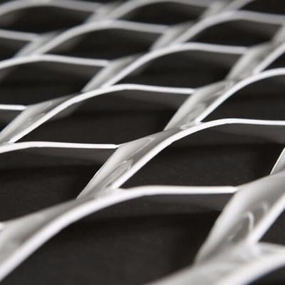 China 9 Gauge Aluminum Facade Expanded Wire Mesh Panels For Wall Coverings for sale