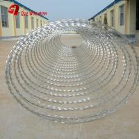 China Durable Concertina Razor Wire Hot Dipped Galvanized Or PVC Coated BTO22 for sale