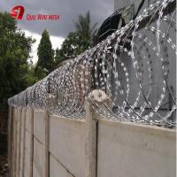 China Hot Dipped Galvanized Razor Barbed Wire Anti Climb BTO-18 for sale