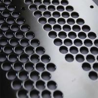 China 0.8mm Thickness G90 Round Hole Perforated Metal Screen Mesh for sale