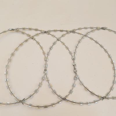 China Galvanized PVC Coated Security Concertina Razor Barbed Wire for sale