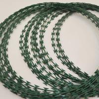 China Galvanized Razor Barbed Concertina Wire for Border Wall/Airport Concertina Razor Barbed Wire for sale